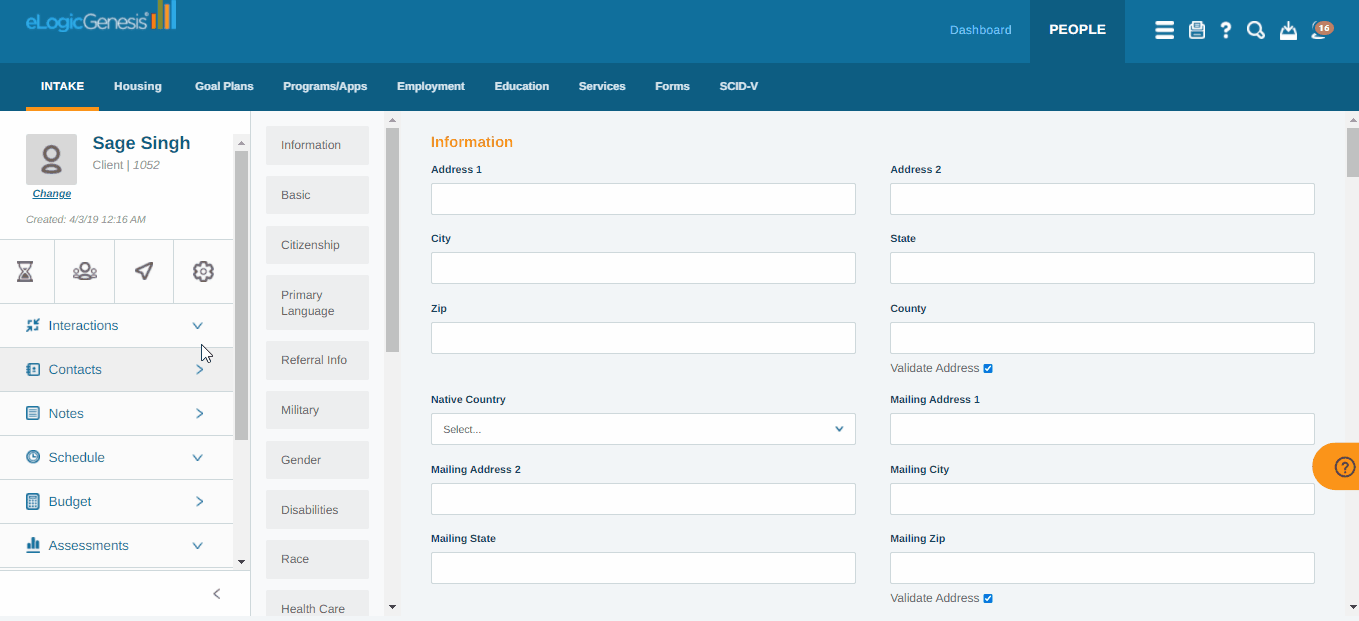 Interaction Log – eLogic Genesis