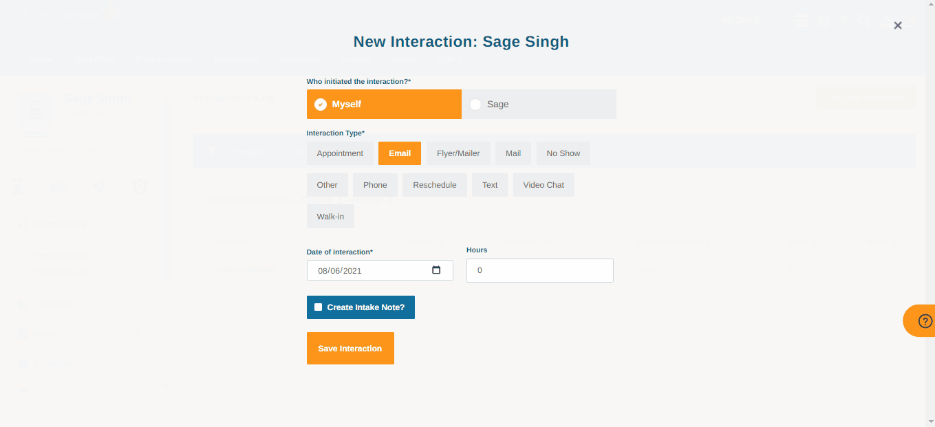 Interaction Log – eLogic Genesis