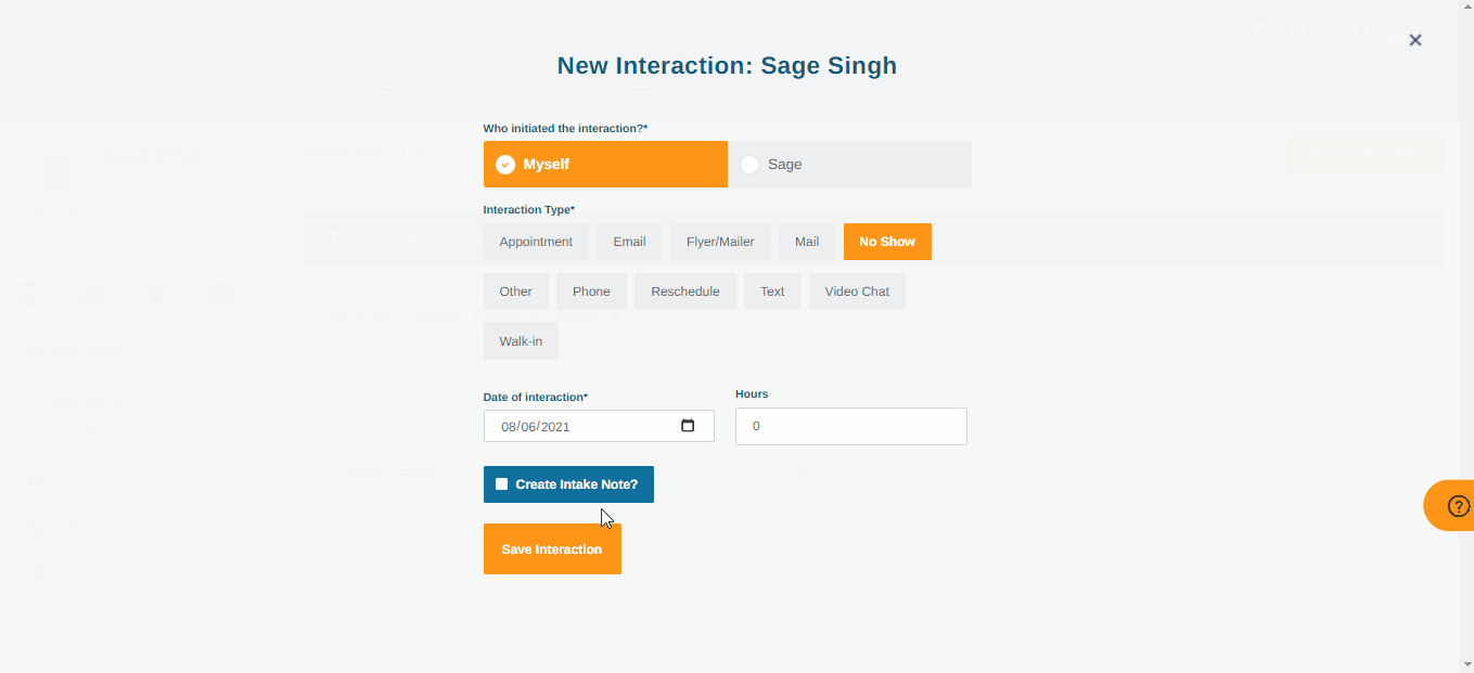 Interaction Log – eLogic Genesis